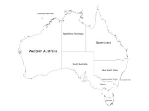 Australia labeled map | Labeled Maps