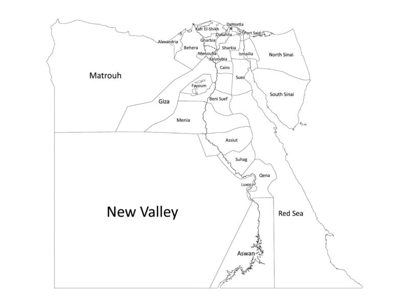 Egypt labeled map | Labeled Maps