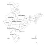 India labeled map | Labeled Maps