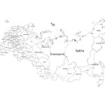 Russia labeled map | Labeled Maps