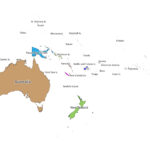 Oceania labeled map | Labeled Maps