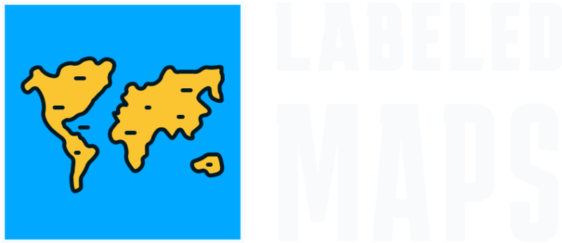 Labeled World map with continents | Labeled Maps