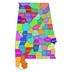 Alabama labeled map | Labeled Maps
