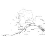 Alaska labeled map | Labeled Maps