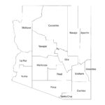 Arizona labeled map | Labeled Maps
