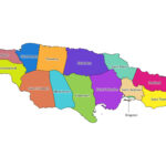 Labeled map of Jamaica | Labeled Maps