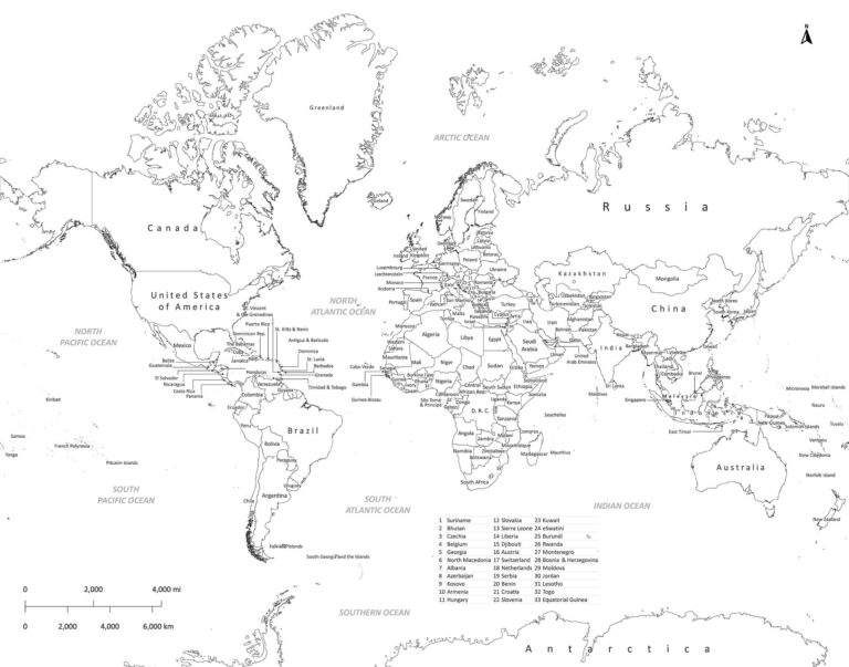 Labeled world map | Labeled Maps